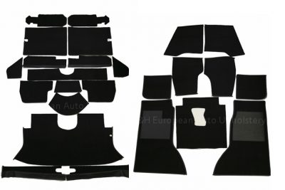 Jaguar E-Type Roadster Series 3: (1971 – 1974) Carpet Set – Black – K&H ...